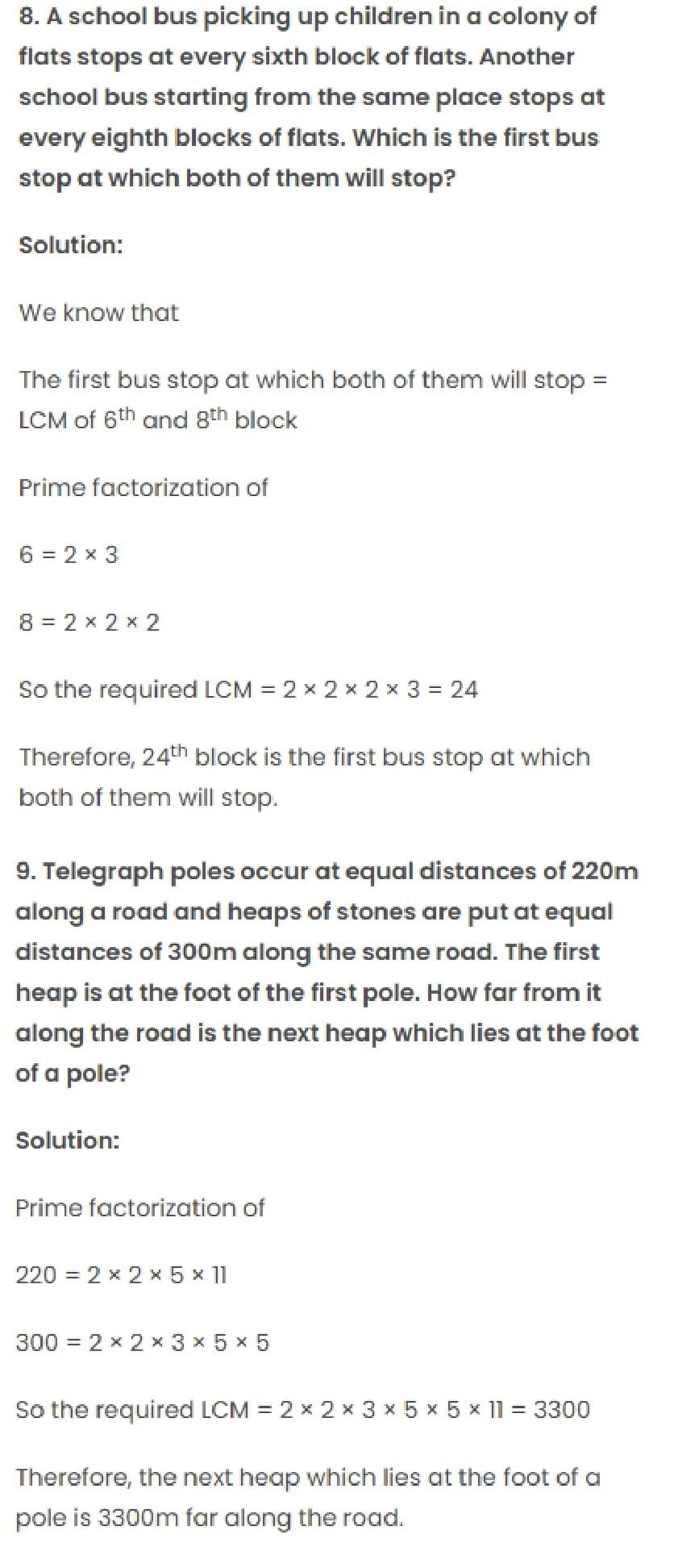RD Sharma Class 6 Maths Chapter 2 Playing with numbers Exercise 2.11 Solutions - RD Sharma Solutions