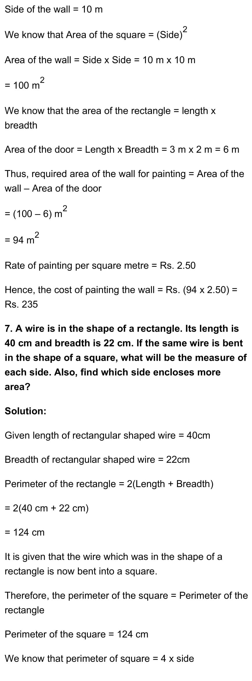 RD Sharma Class 7 Maths Chapter 20 – Mensuration – I (Perimeter and ...