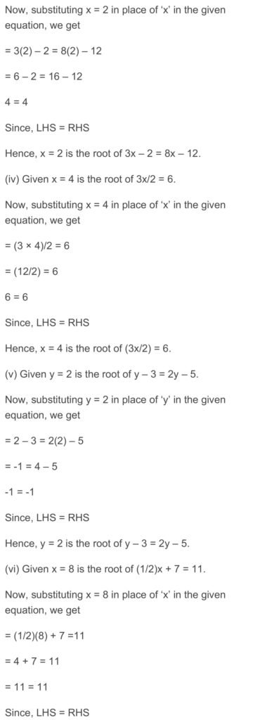 RD Sharma Class 7 Maths Chapter 8 – Linear Equations in One Variable ...