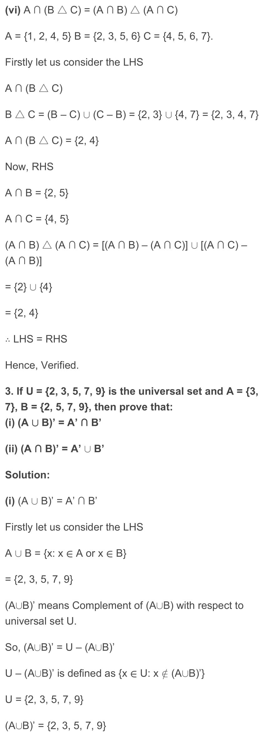 Rd Sharma Solutions Class 11 Exercise 1.6 Solutions - RD Sharma Solutions